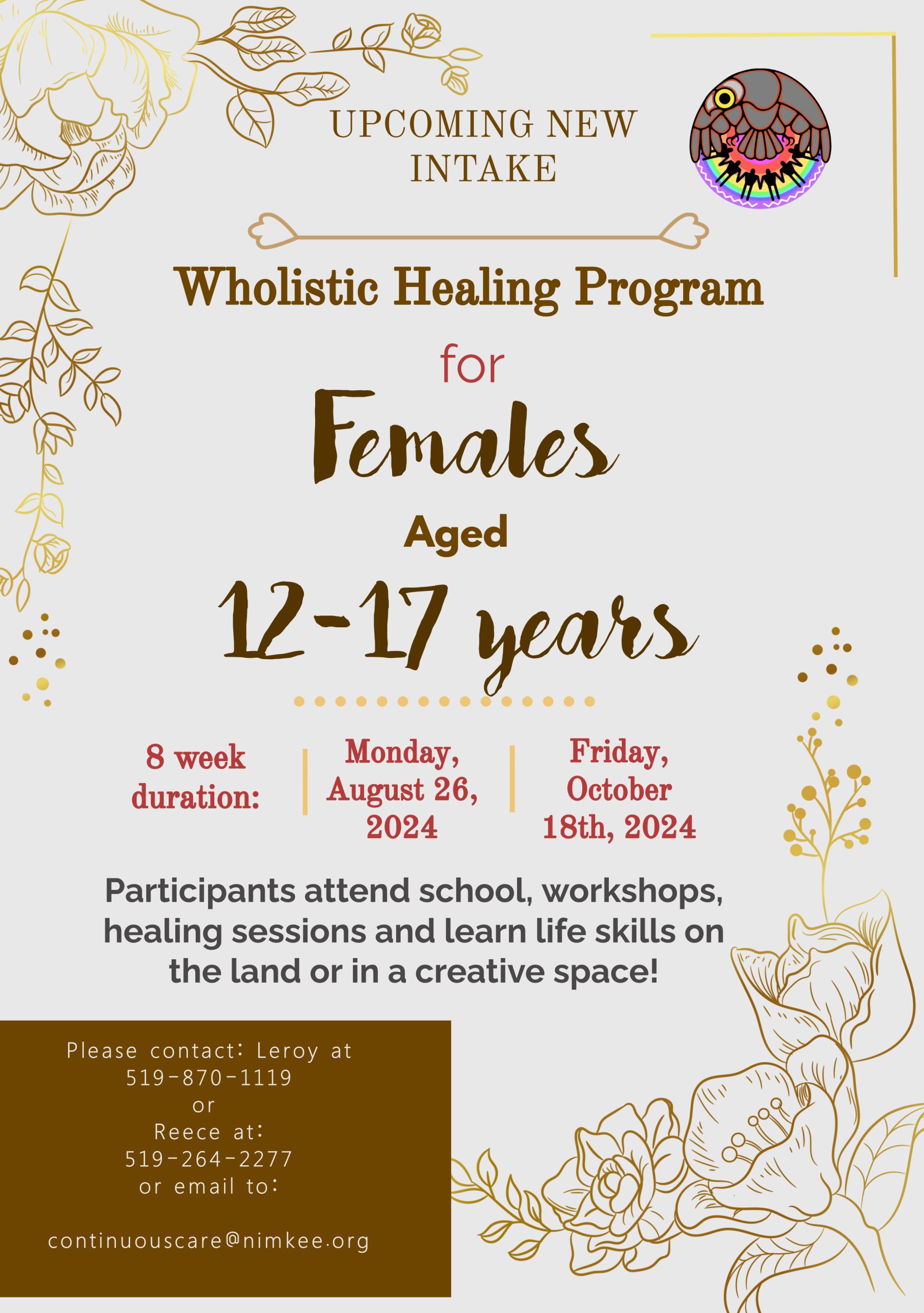 Intake and Dates – Nimkee NupiGawagan Healing Centre