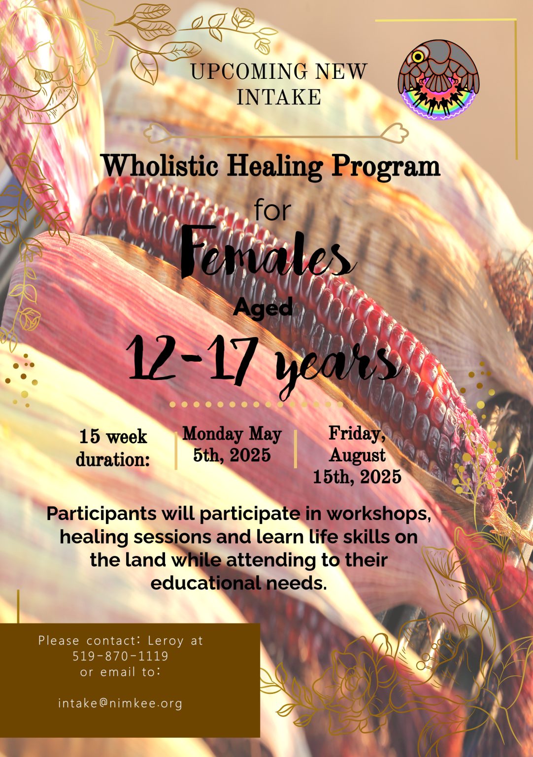 Intake and Dates – Nimkee NupiGawagan Healing Centre